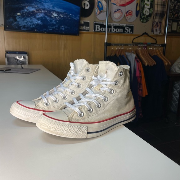 Converse | Shoes | Converse Chuck Taylor All Star High Optical White Sz ...